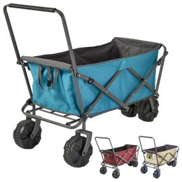 Uquip Strand Bollerwagen Buddy Handwagen Transport Karre Garten Wagen Faltbar Farbe: sand