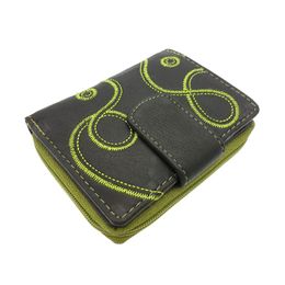 JOCKEY CLUB Mini Geldbörse kleines echt Leder Damen Portemonnaie mit RFID Schutz "Loop"