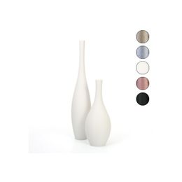 Kreative Feder Dekovase Designer Vasen-Set – Dekorative Blumenvasen aus Bio-Kunststoff (Set