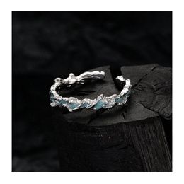SOTOR Fingerring Mint Blue Frosted Zirkonia Fashion Ring Damenschmuck Ringe