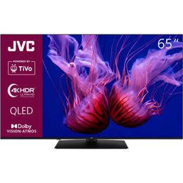 E (A bis G) JVC QLED-Fernseher "LT-65VUQ3455" Fernseher schwarz LED Fernseher