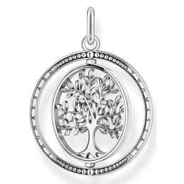 Ketten-Anhänger Thomas Sabo "Tree of Love/Lebensbaum, PE934-637-21" Schmuckanhänger Gr. Silber 925 (Sterlingsilber), 7,10 g, silberfarben Damen Anhänger