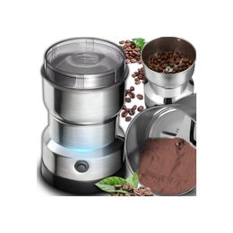 Retoo Kaffeemühle Elektrische Kaffeemühle Kaffeebohnen Edelstahl Gewürzmühle 100W