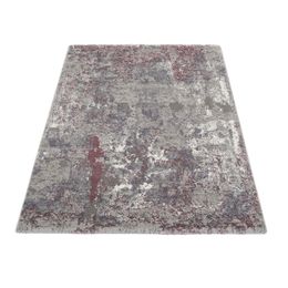 Teppich OCI DIE TEPPICHMARKE "Juwel Liray" Teppiche Gr. B/L: 240 cm x 290 cm, 20 mm, 1 St., lila (aubergine, beige) Esszimmerteppiche