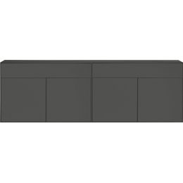 Sideboard LeGer Home by Lena Gercke "Essentials" Sideboards Gr. B/H/T: 224 cm x 74 cm x 42 cm, 2, grau (anthrazit) Sideboards