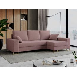 MKS MÖBEL Ecksofa DORIAN, L-Form Couch mit Bettkasten und Schlaffunktion