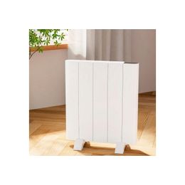 EMKE Elektro-Heizkörper 700W Weiß Flachheizkörper Aluminium Stehend/wandmontierbar