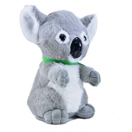Kögler Kögler Kuscheltier Labertier Koala Travis Koalabär äfft alles nach Wackelkopf Grau 18 cm