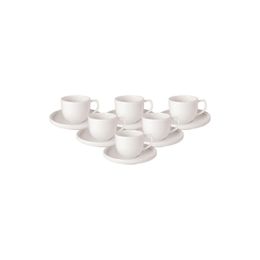 Villeroy & Boch Villeroy & Boch Espressotasse Afina Espressotassen mit Untertassen 50 ml 6er Set