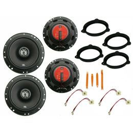 DSX JBL Boxen Set für Renault Grand Scenic IV RFA Bj 16-23Tür vorne hinten Auto-Lautsprecher (70 W)