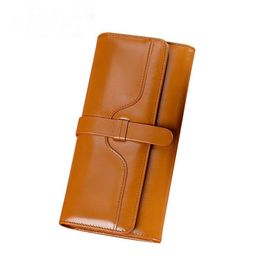 Mrichbez Geldbörse Frauen lange große Kapazität tri-fold Brieftasche (1-tlg)