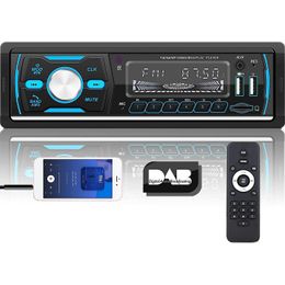 Hikity DAB+ Autoradio MP3 Car Player Freisprecheinrichtung 2 USB SD 1 DIN Autoradio (Fernsteuerung
