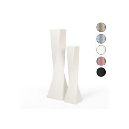 Kreative Feder Dekovase Designer Vasen-Set – Dekorative Blumenvasen aus Bio-Kunststoff (Set