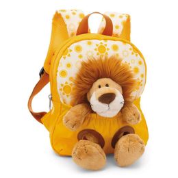 Nici Plüschfigur Nici 49850 Rucksack mit Plüschtier 21x26cm Löwe 25cm gelb