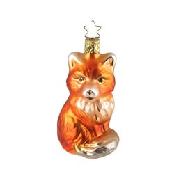 Inge Glas INGE-GLAS® Christbaumschmuck INGE-GLAS® Weihnachts-Hänger Fuchs ca. 10 cm H (1-tlg)