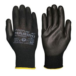 Profus Arbeitshandschuh-Set 12 Paar Handschuhe Arbeitshandschuhe Mechanikerhandschuhe Schwarz