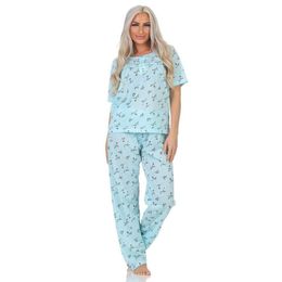 Pyjama Damen Pyjama Hose + Shirt Schlafanzug Pyjama-Set; M L XL 2XL (2 tlg)