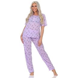 Pyjama Damen Pyjama Hose + Shirt Schlafanzug Pyjama-Set; M L XL 2XL (2 tlg)