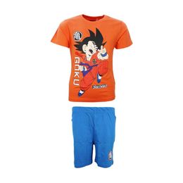 Dragon Ball Schlafanzug Anime Dragon Ball Goku Kinder Pyjama Shirt Shorts Gr. 134 bis 164