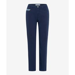 Brax Damen Five-Pocket-Hose Style CAROLA S, Blau, Gr. 40K