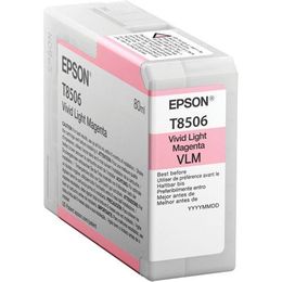 Epson Tintenpatrone vivid light magenta T 850 80 ml T 8506N