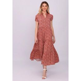 YC Fashion & Style Sommerkleid Sommerliches Viskose Kleid Ditsy-Print Alloverdruck