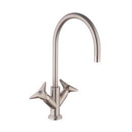 Mamoli GIO Ponti Zweigriff-Waschtischarmatur mit schwenkbarem Auslauf, 75190000000F,