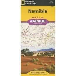 National Geographic Adventure Travel Map / National Geographic Adventure Travel Map Namibia, Karte (im Sinne von Landkarte)