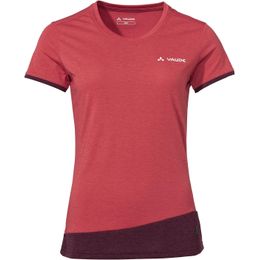 Vaude Funktionsshirt, Logo-Print, schnelltrocknend, für Damen, rot, 38