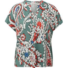 s.Oliver T-Shirt, Split-Neck, für Damen, grün, 38