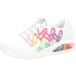 Skechers® Sneaker "Uno 2 - Floating Love", Print-Motiv, Schnürung, für Damen, weiß, 37