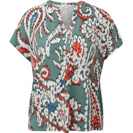 s.Oliver T-Shirt, Split-Neck, für Damen, grün, 40