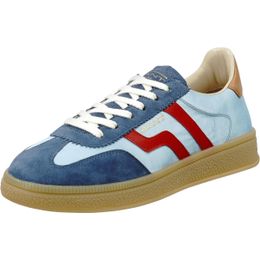 Gant Sneaker "Cuzima", Veloursleder-Satin-Mix, Retro-Look, für Damen, blau, 38