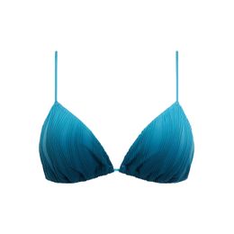Chantelle Pulp Triangel-Bikini, schmale Träger, Rippstruktur, für Damen, blau, XS/S
