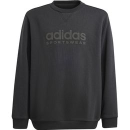 Adidas Sweatshirt, 3D-Print, Baumwollmix, für Kinder, schwarz, 128