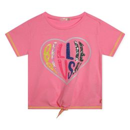 Billieblush T-Shirt, Pailletten, Label, für Kinder, pink, 128
