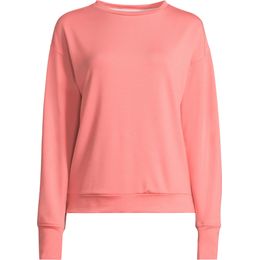 Alexander ALEX Yoga Sweatshirt, Seitenschlitze, Daumenlöcher, für Damen, pink, XL