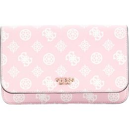 Guess Clutch, Logo-Muster, Emblem, für Damen, rosa