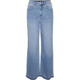 Véro Moda VERO MODA® Jeanshose, Five-Pocket, Palazzo, für Damen, blau, 28/30