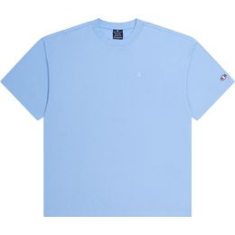 Champion® T-Shirt, Logo-Aufnäher, Baumwolle, für Herren, blau, M