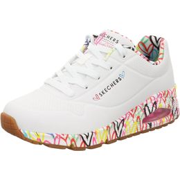 Skechers® Sneaker "Damen Uno - Loving Love", Graffitimuster, für Damen, weiß, 37
