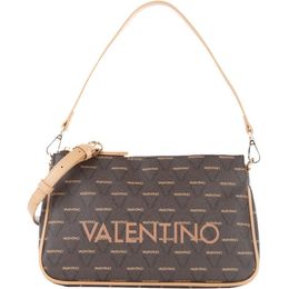 Valentino by Mario Valentino Valentino by Mario Schultertasche, Logo-Muster, Reißverschluss, für Damen, braun