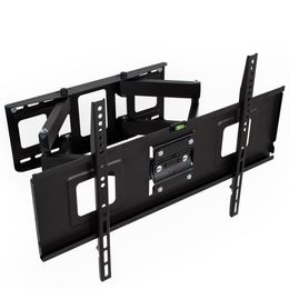 TecTake TV Wandhalterung schwenkbar, neigbar für 32" (81cm) bis 65" (165cm), VESA max.: 600x400, bis 120kg - schwarz