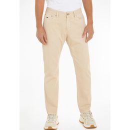 5-Pocket-Hose Tommy Jeans "TJM RYAN GARMENT DYE PANT" Gr. 33, Länge 34, beige (newsprint) Herren Hosen 5-Pocket-Hosen