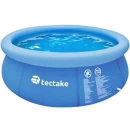 TecTake Swimming Pool rund Ø 240 x 63 cm - blau