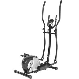 TecTake Crosstrainer mit Trainingscomputer mit 8 Schwierigkeitsstufen - schwarz