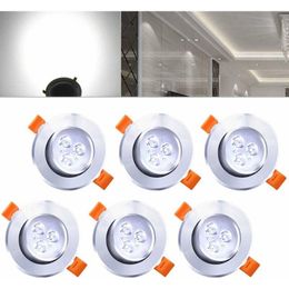 VINGO - led Einbauleuchte Wohnzimmer Decken Leuchte Lampe Spot Strahler (6pcs Kaltweiß) [Energieklasse a++]