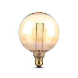 LED-Glühbirne E27 6W G125 Filament Amber 2200K - V-TAC