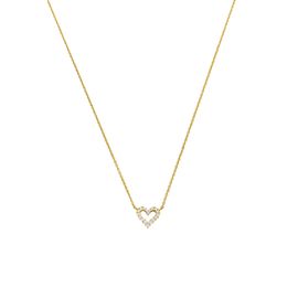 Paul Valentine Radiant Heart Necklace 14K Gold Plated