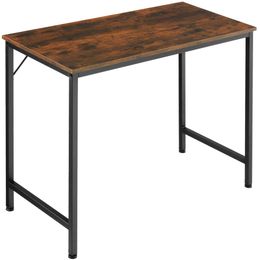 TecTake Schreibtisch Jenkins - Industrial Holz dunkel, rustikal, 80 cm